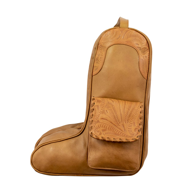 Waxed Leather Boot Bag w/ 2 Individual Compartments – American West ...